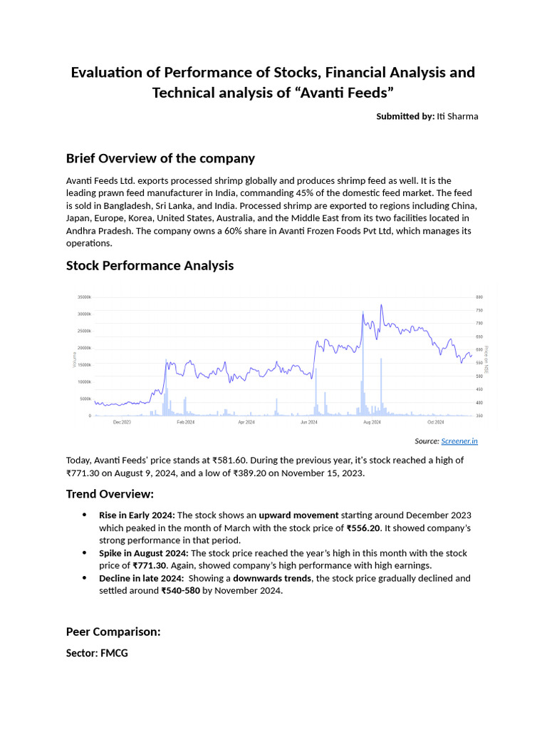 Evaluation of Performance of Stocks | PDF | Investing | Economies