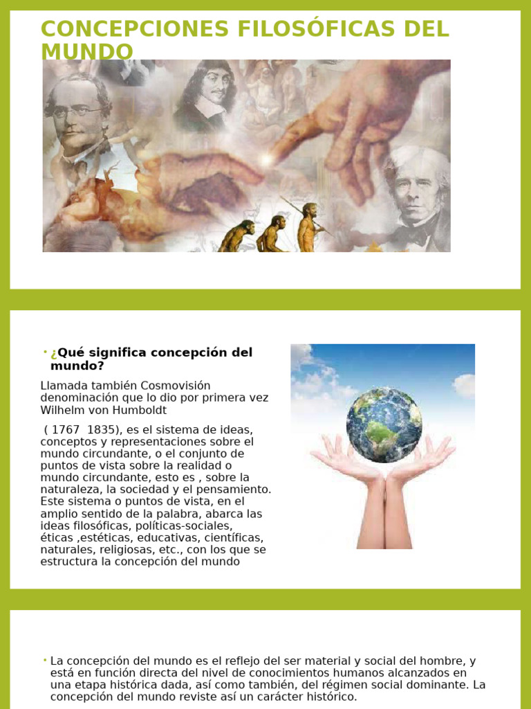 Concepciones Filosóficas del Mundo | PDF | Mitos de la creación ...