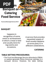 Banquet Server Basic Skill Training | PDF | Tableware | Food And Drink