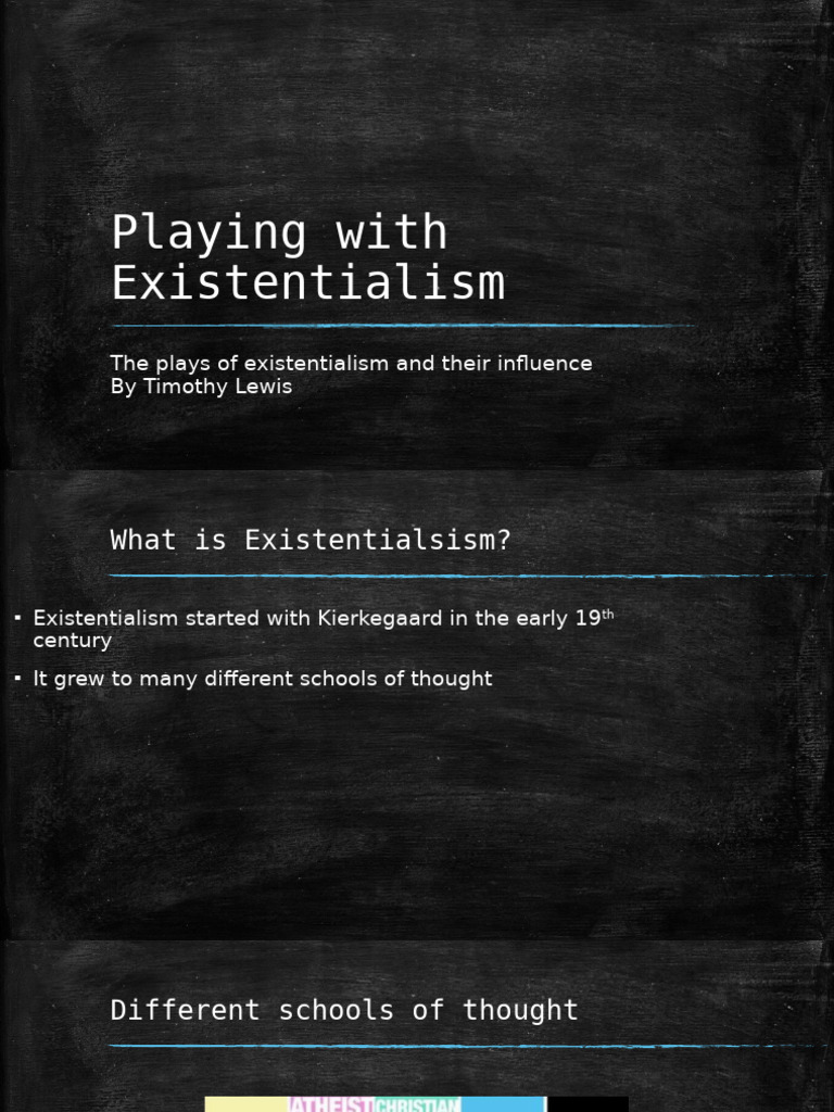Playing With Existentialism | PDF