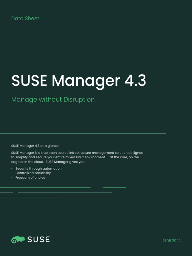 SUSE Manager | PDF | Installation (Computer Programs) | Computer Engineering