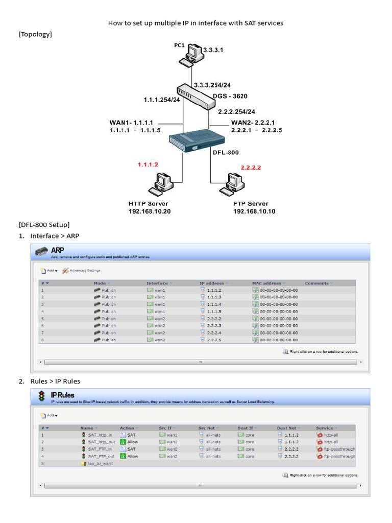 How To Set Up Multiple IP in Interface With SAT Services (1102134625 ...