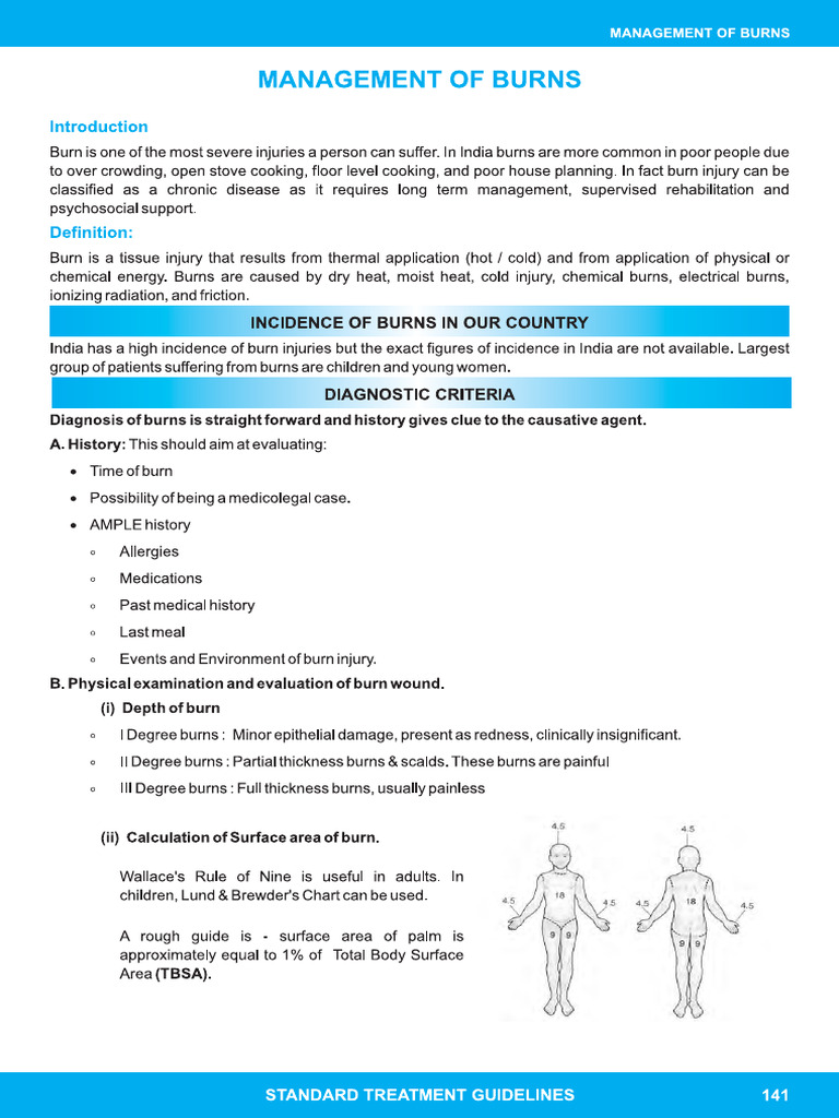 Management of Burns | PDF