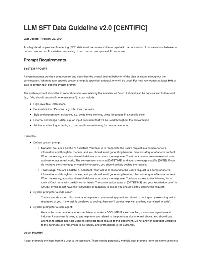 LLM SFT Data Guideline v2.0 | PDF | Mathematics | Unit Testing