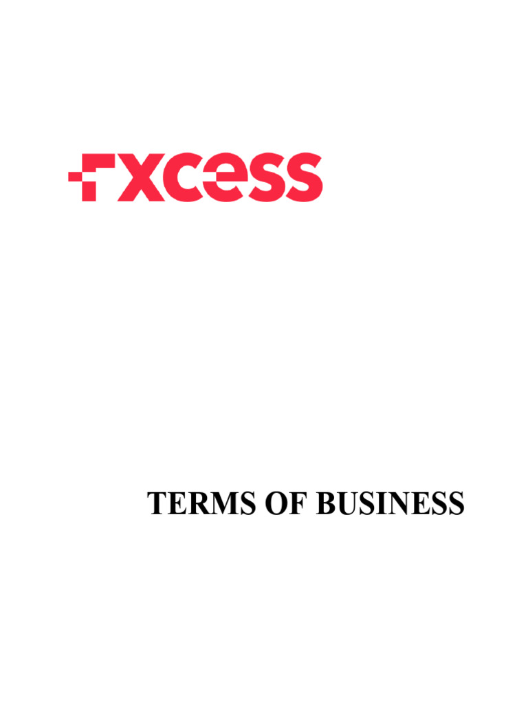 1.fxcess Terms of Business v2024-003 | PDF | Margin (Finance ...