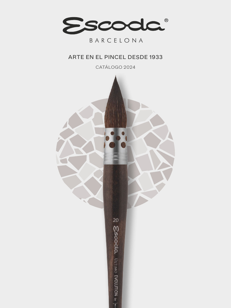 Pinceles Escoda: Tradición y Arte | PDF | Lápiz | Pinturas