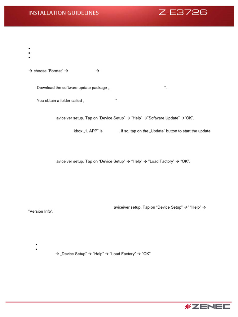 Z-E3726 - FEU - v3.4.1 - SW Update - Installation Instructions EN - Web ...