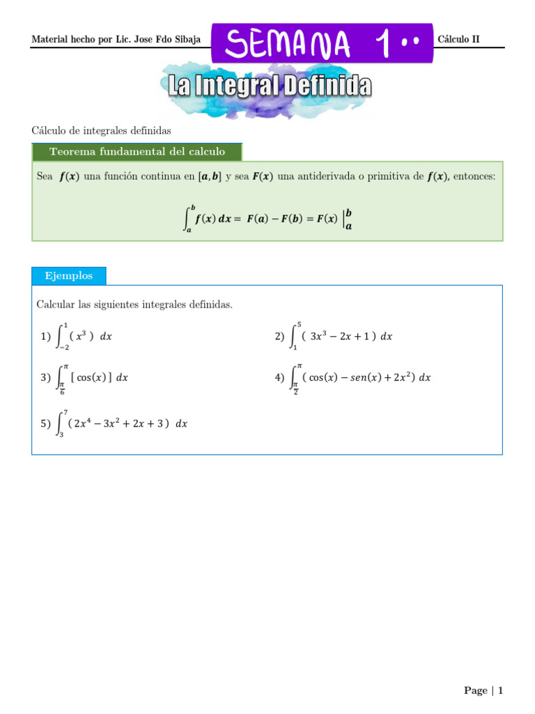 Semana 1 y 2 (Relleno) Calculo 2 | PDF | Curva | Matemáticas