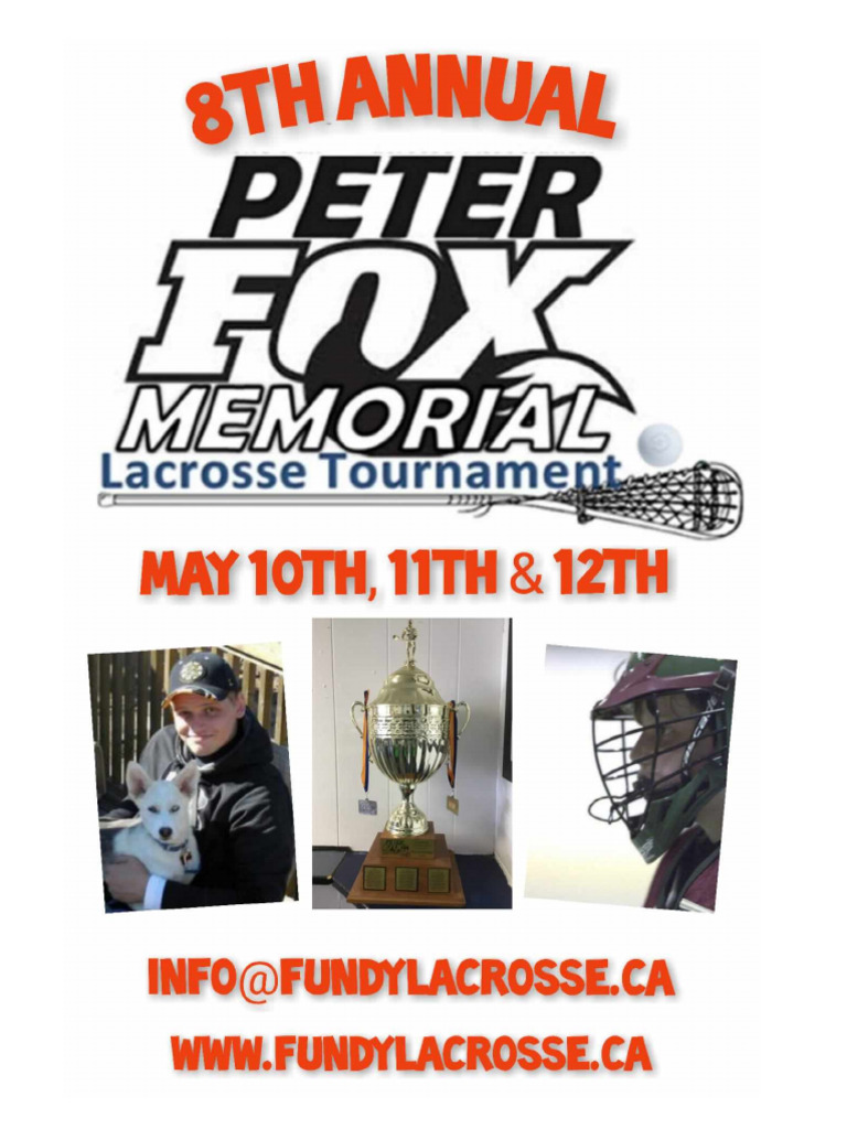Peter Fox Memorial Lacrosse Tournament | PDF
