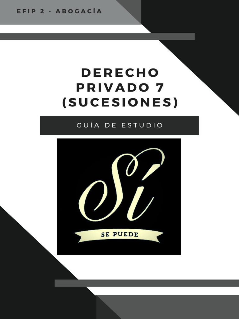 Efip 2 - Sucesiones - Grupo de Estudio Si Se Puede | PDF | Herencia ...