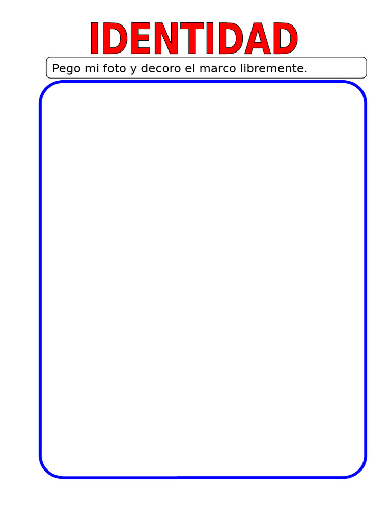 Identidad para Ninos de 3 Anos | PDF