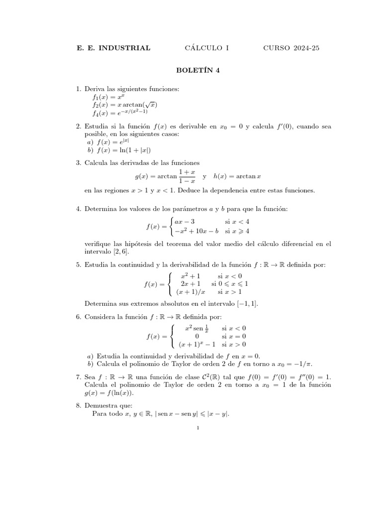 Bol4 (24 25) | PDF | Objetos matemáticos | Álgebra