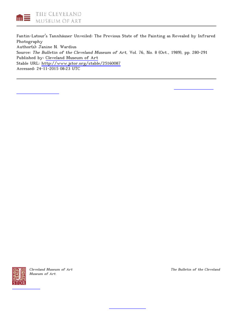 Cleveland Museum of Art The Bulletin of The Cleveland Museum of Art | PDF