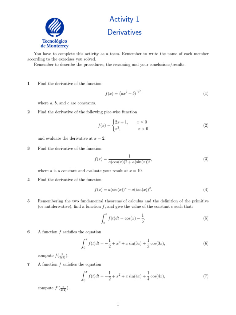 Act 1 | PDF | Function (Mathematics) | Trigonometric Functions