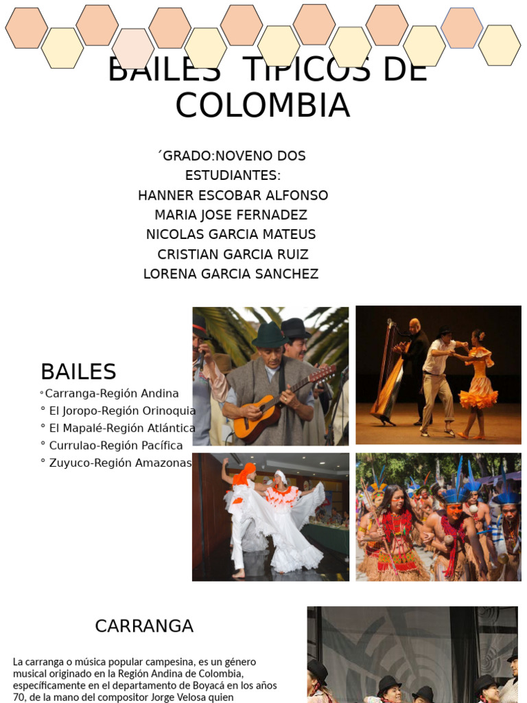 Bailes Típicos de Colombia: Tradición y Ritmo | PDF | Las artes escénicas