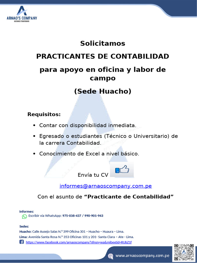 Aviso de Solicitud de Practicantes | PDF | Finanzas y dinero