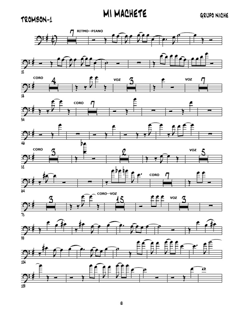 Trombon Mi Machete | PDF