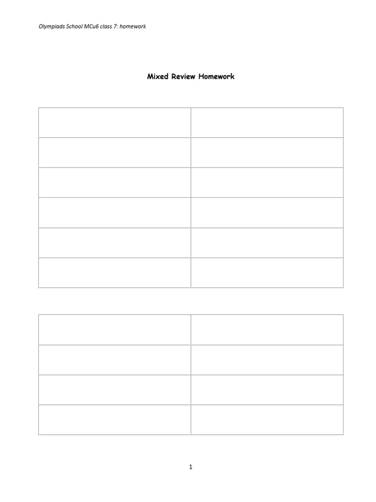 Class07 MathG6 Homework Aug 17-20 | PDF | Internal Revenue Service ...
