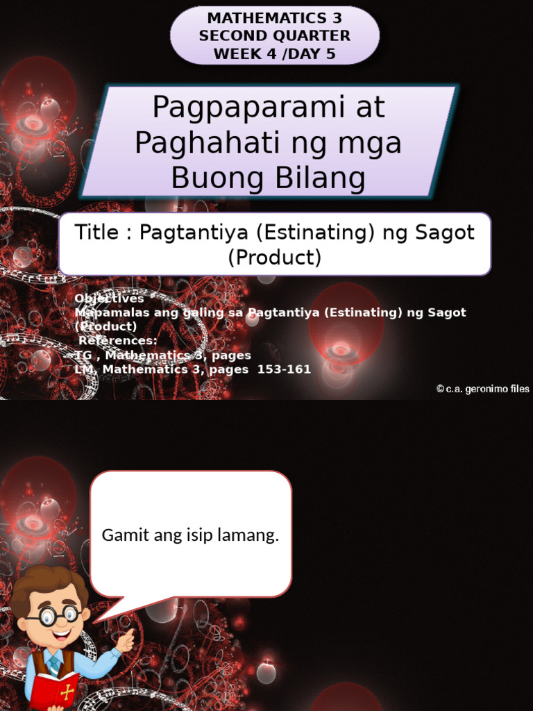 Math3 Q2 Wk4 Day5 | PDF