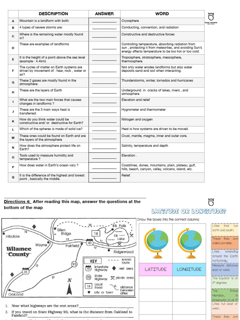 GEOGRAPHY TEST UNIT 1 | PDF | Earth | Atmosphere Of Earth