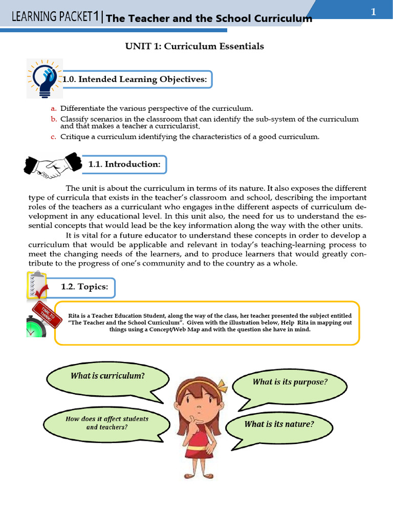 Prof Ed 4 LP1 Copy (1) | PDF | Curriculum | Learning