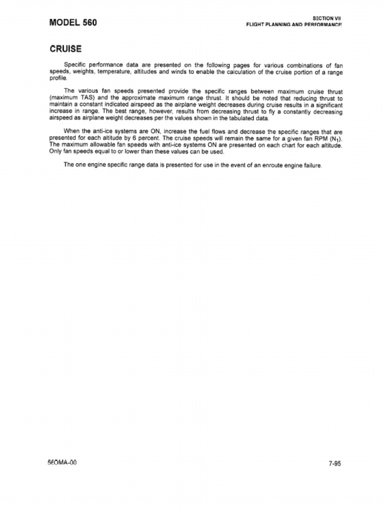 C560 Ultra Cruise Performance Charts | PDF