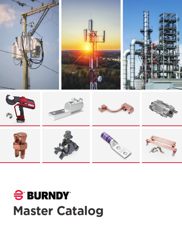 BURNDY Master Catalog | PDF | Electrical Conductor | Electrical Connector