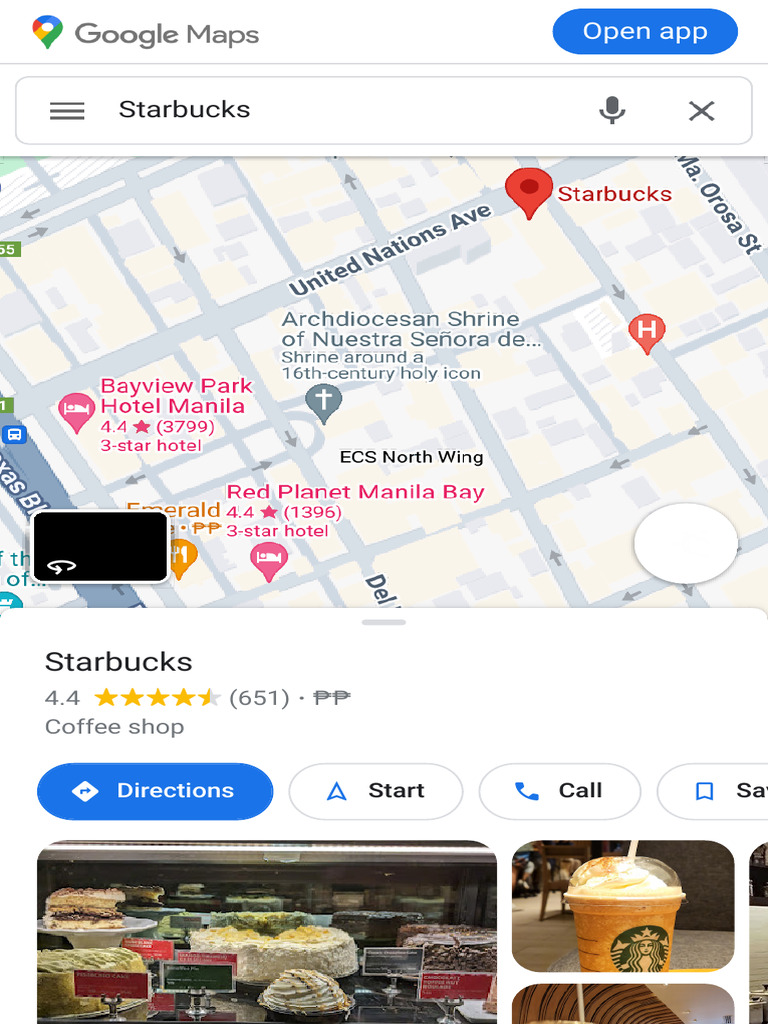 Starbucks - Google Maps | PDF