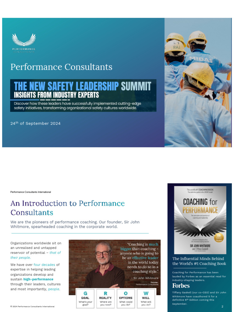 The New Safety Leadership Summit 2024 | PDF | Leadership | Learning