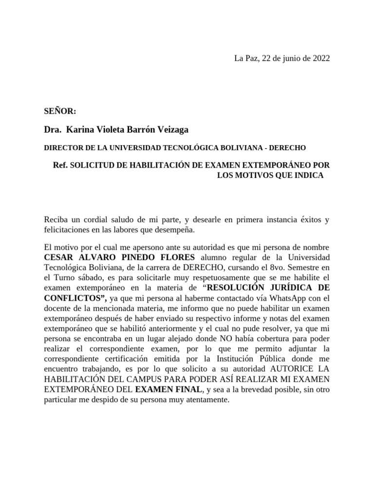Carta Utb | PDF