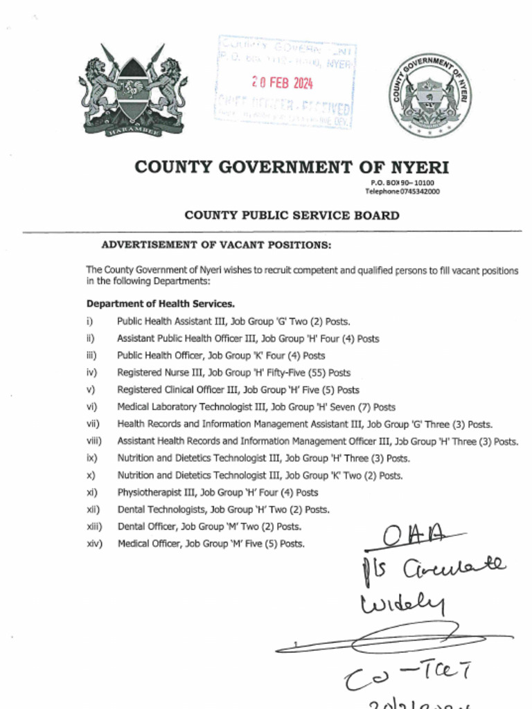 Vacant Positions | PDF