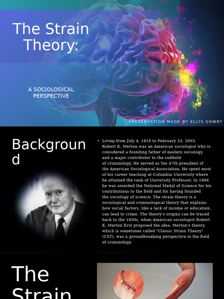 Strain Theory Persentation | PDF | Criminology | Sociology