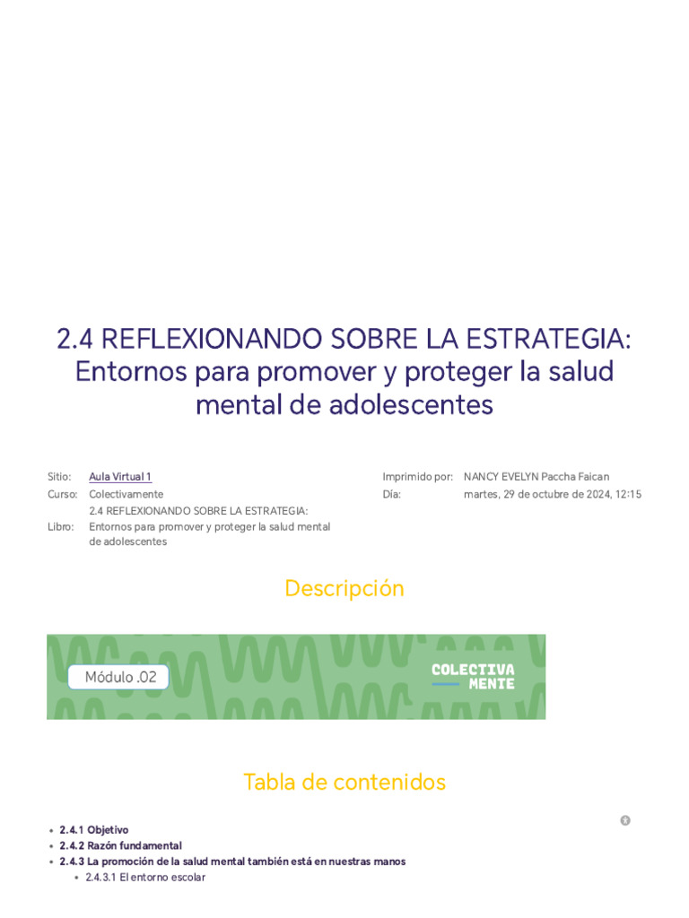 Estrategias para la Salud Mental Adolescente | PDF | Salud mental ...