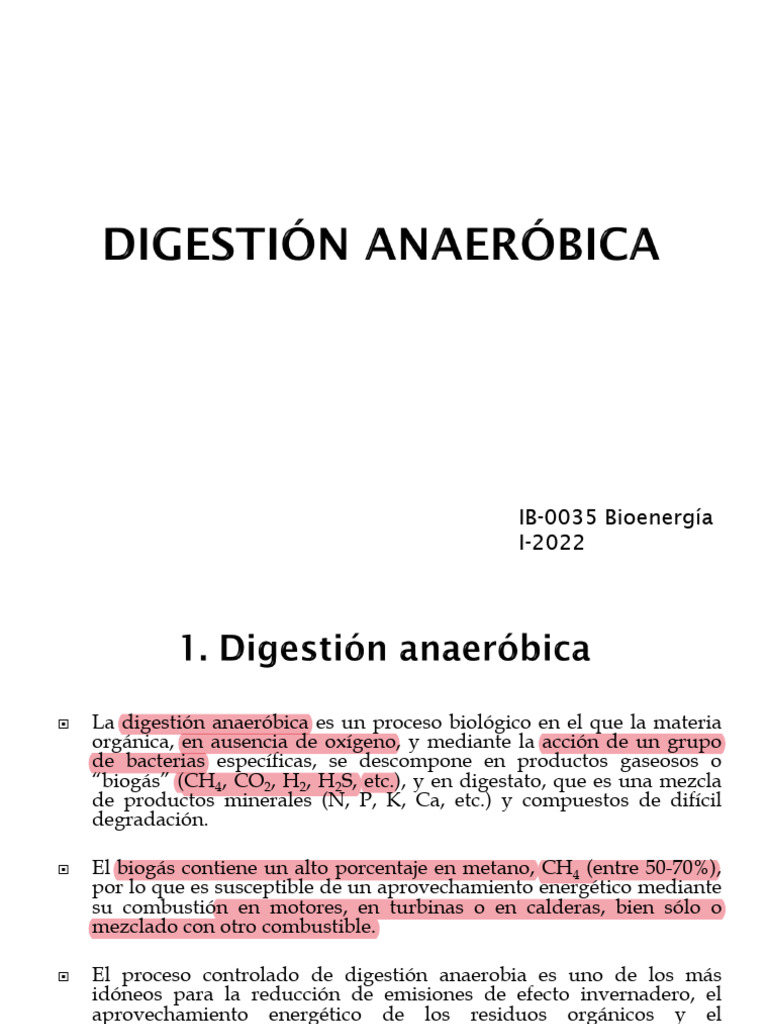3 Biodigestión | PDF | Digestión anaeróbica | Metano
