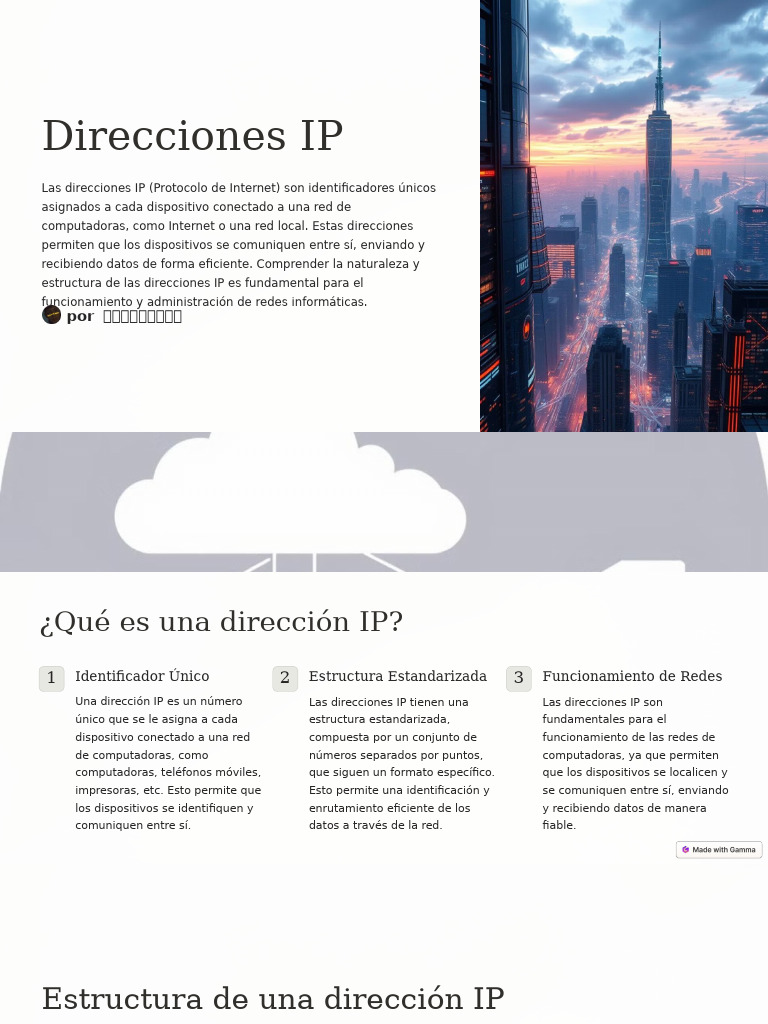 Direcciones Ip | PDF | Dirección IP | Protocolos de internet