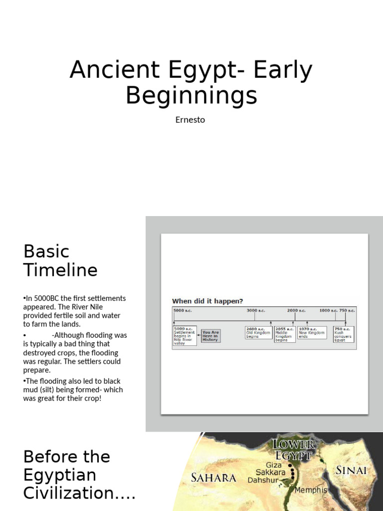 Ancient Egypt - Early Beginnings | PDF