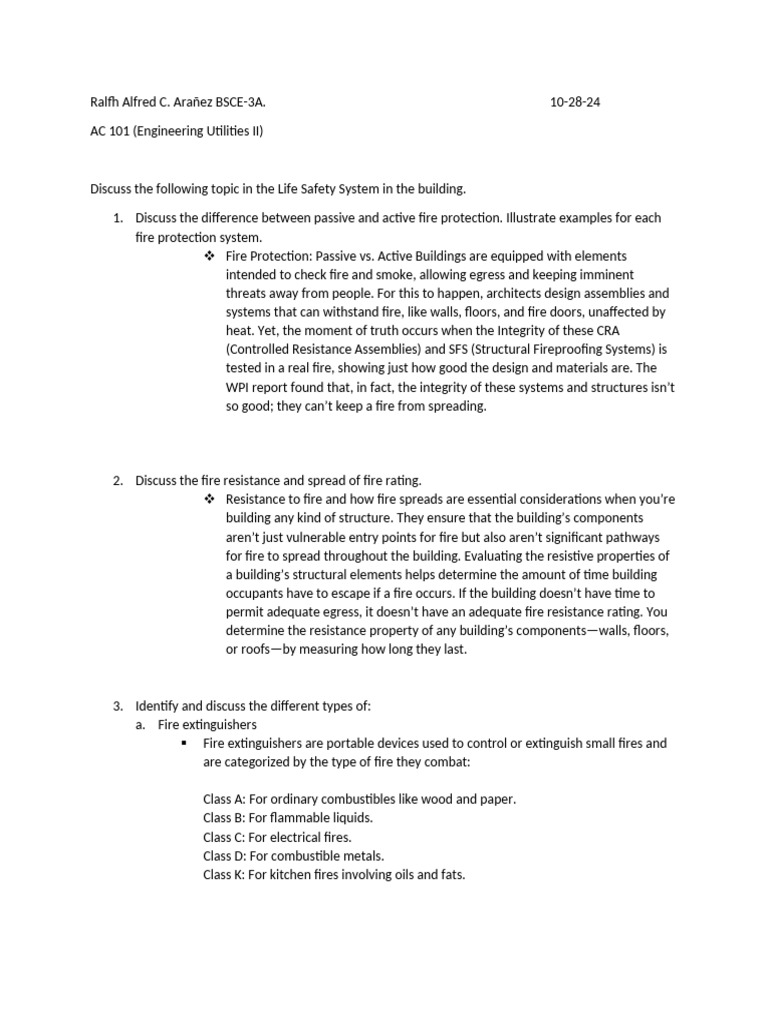 ac-101 | PDF | Fire Sprinkler System | Fires