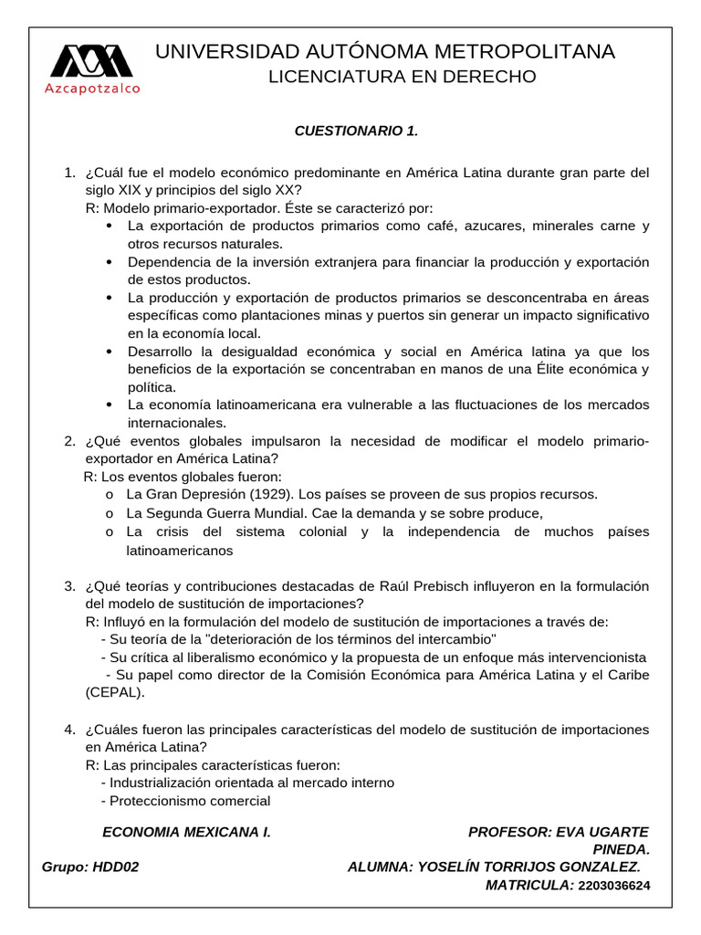Modelo Económico. | PDF | America latina | Economía mundial