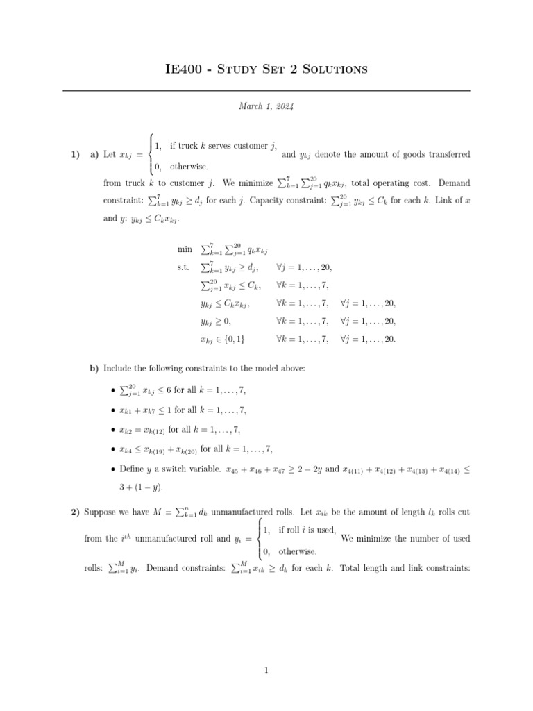 Study 2 Sol | PDF | Applied Mathematics | Algorithms