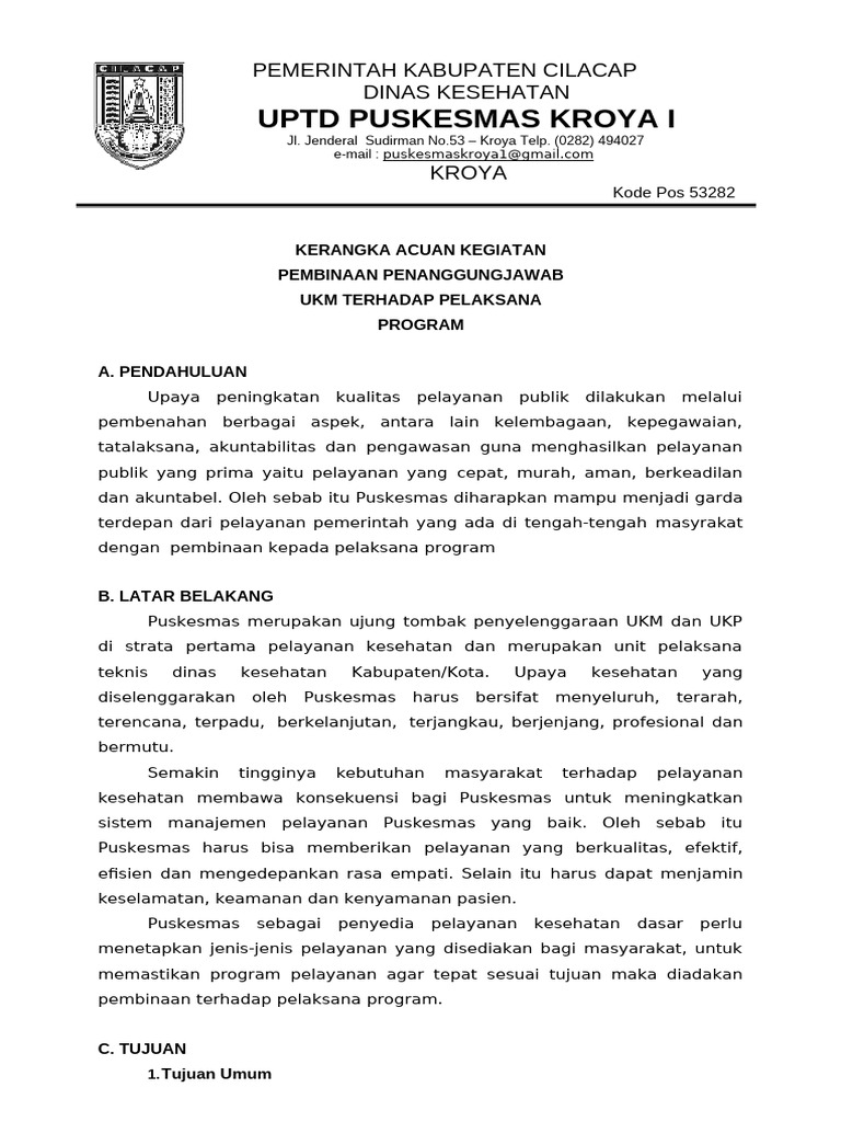 Kak-Pembinaan-Pj-Ukm Adipala II | PDF