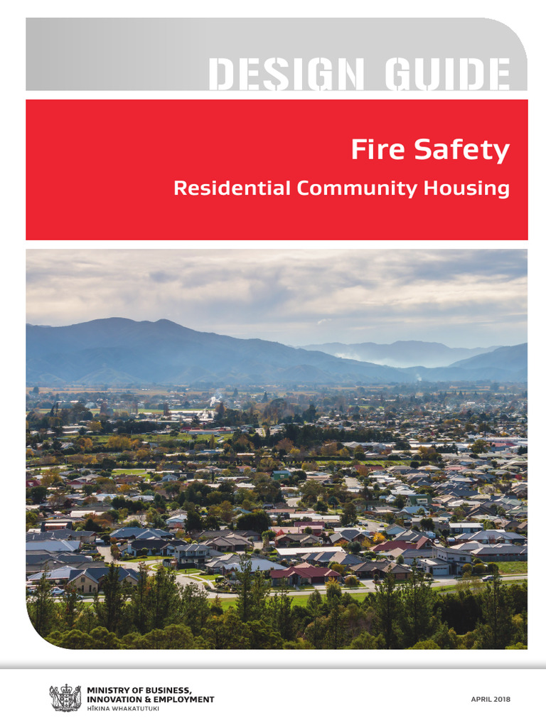 Fire Safety Design Residential Community Housing | PDF | Chimney | Wall