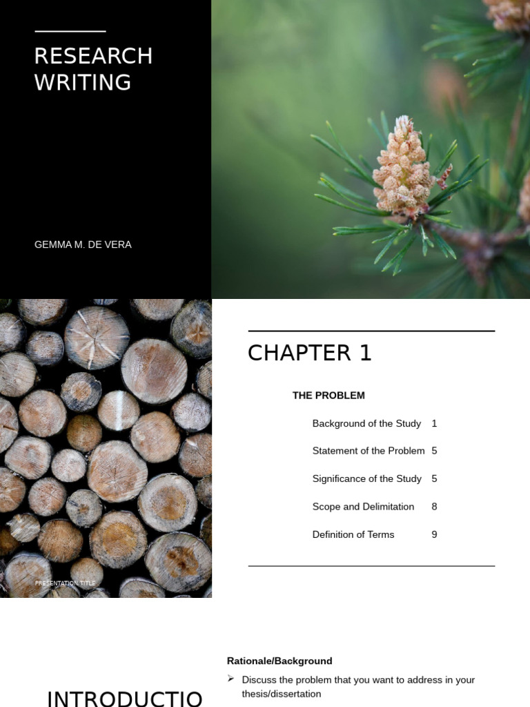 Chapter 1 Research Writing | PDF | Sampling (Statistics) | Thesis