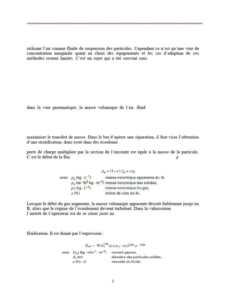 Concentration Gravimétrique Chapitre V Concentration Gravimetrique en Voie Seche (M1 ...