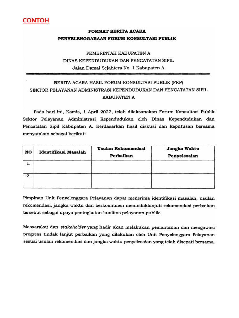 Laporan FKP Terbaru 2023 | PDF
