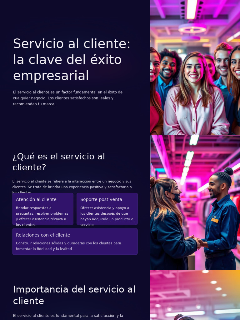 Servicio Al Cliente La Clave Del Exito Empresarial | PDF | Servicio al ...
