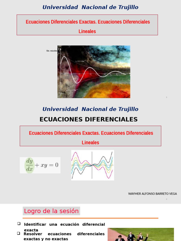 Ecuaciones Diferenciales Exactas y Ecuaciones Lineales | PDF | Ecuaciones | Ecuaciones diferenciales