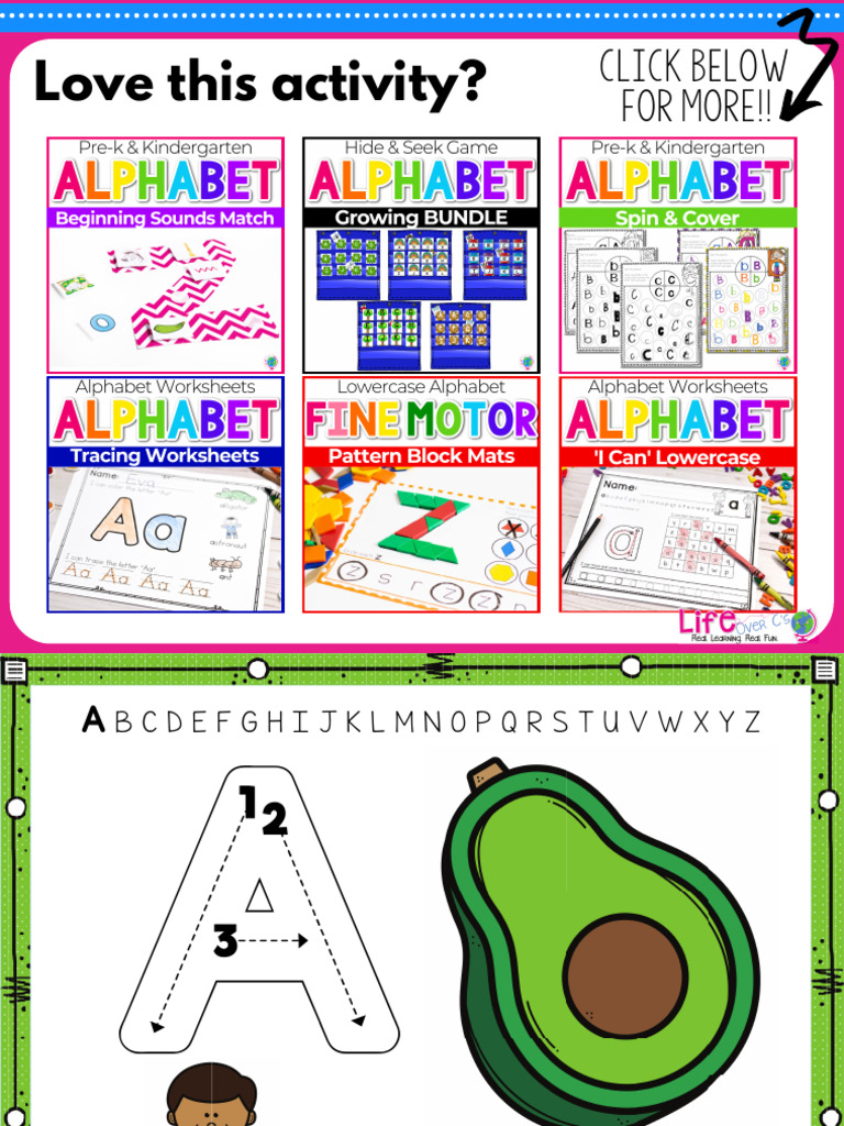 Kindergarten Lowercase Alphabet Worksheets | PDF