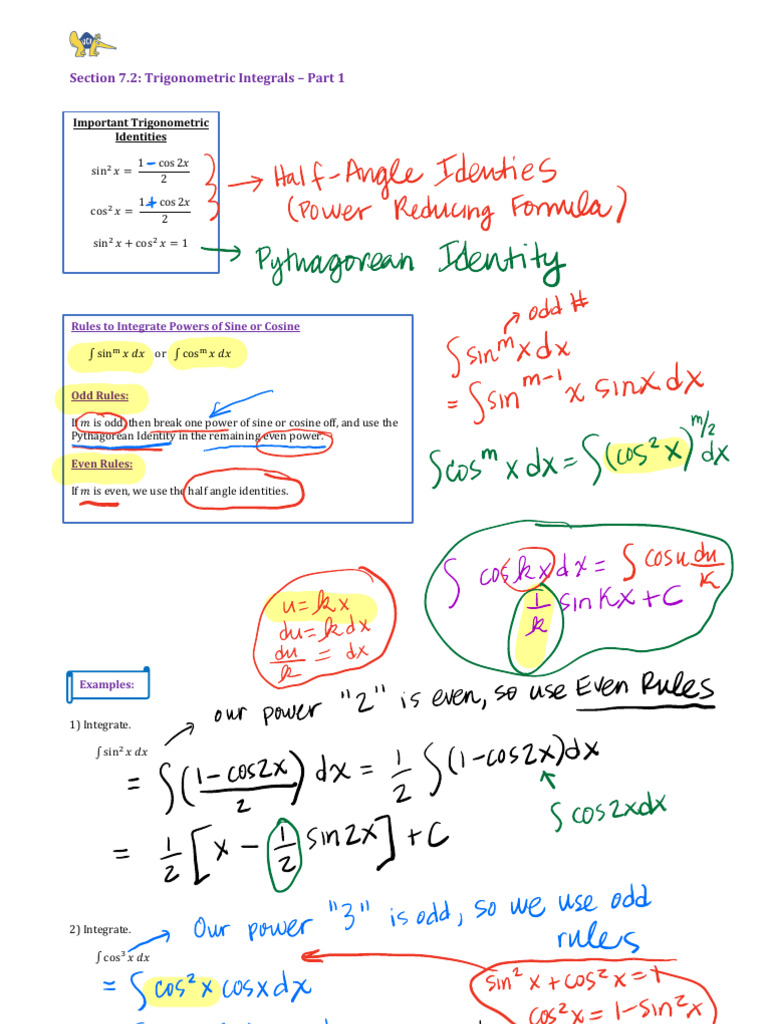 Section 7.2 - Part 1 | PDF | Trigonometric Functions | Rotation