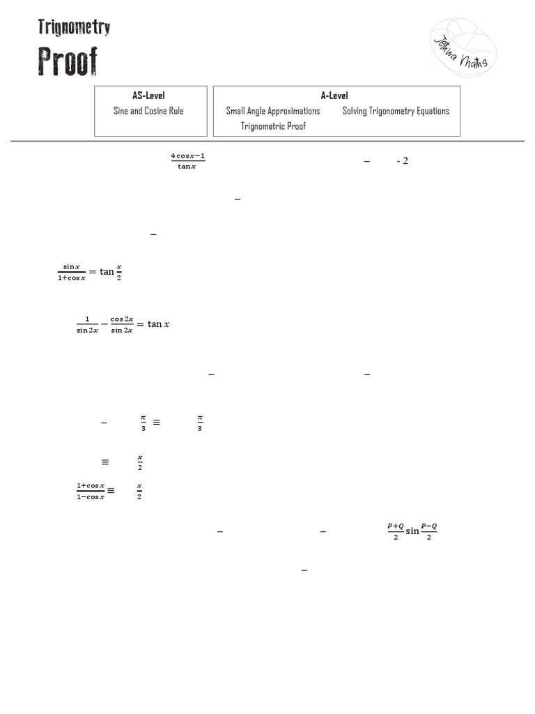 Year 2 - Trig Worksheets | PDF | Trigonometry | Geometry