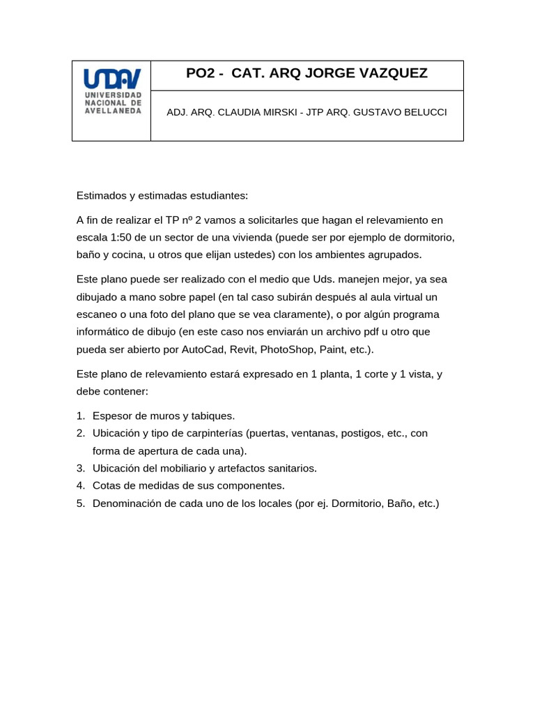 PO2 TP 2 - Relevamiento 1-50 | PDF